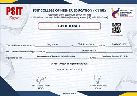 Gurjot Kaur On Linkedin 🎉excited To Announce That Ive Successfully Completed An Advance Excel