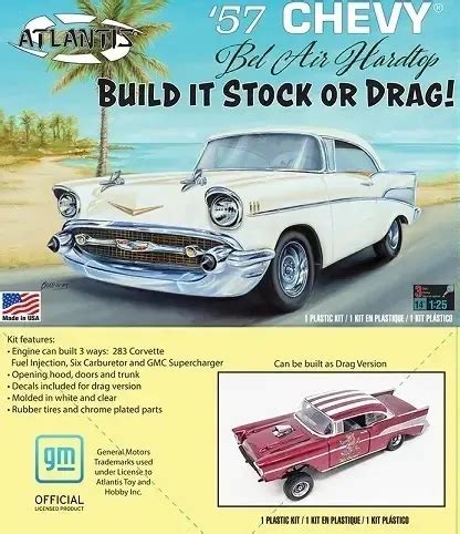 Buy Atlantis 125 1957 Chevy Bel Air Plastic Model Kit