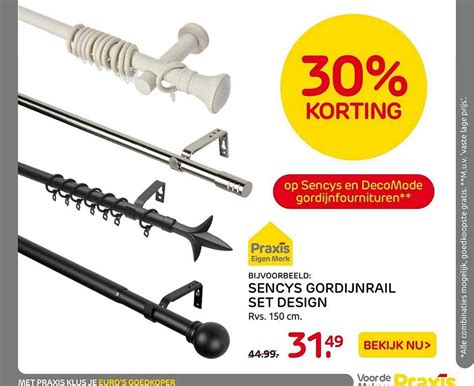 Sencys Gordijnrail Set Design Aanbieding Bij Praxis 1folders Nl