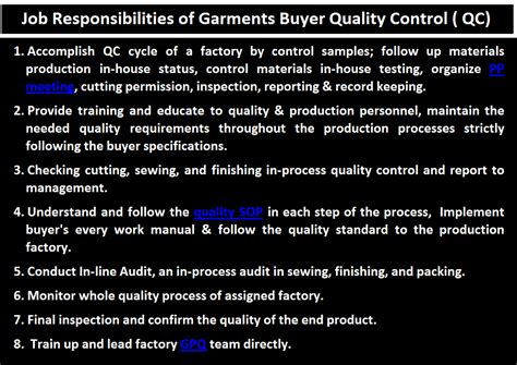 What Is Quality Control Responsibilities At Jordan Melson Blog