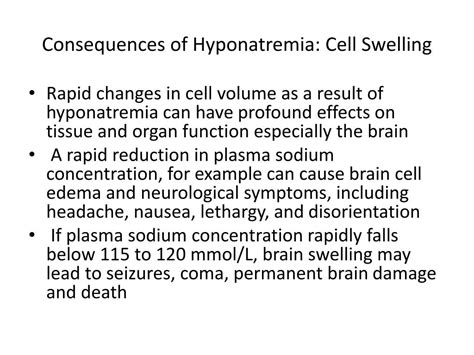 Ppt Effect Of Adding Saline Solution To The Extracellular Fluid