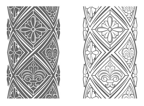 Premium Vector Seamless Texture Of Classical Ornamental Pillar Or Frame