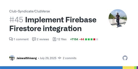 Implement Firebase Firestore Integration By Jaiswalshivang · Pull