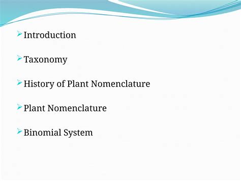 Introduction Of Plant Nomenclature And Binomial Systempptx