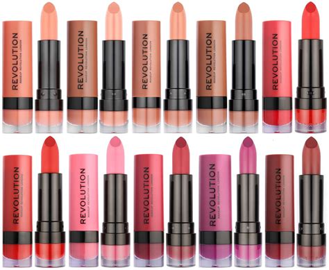 Revolution Matte Lipstick Full Colour Choose Shade World Of Cosmetics