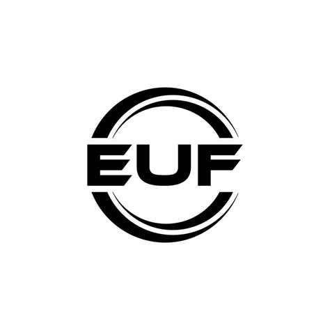 Euf Letter Logo Design In Illustration Vector Logo Calligraphy