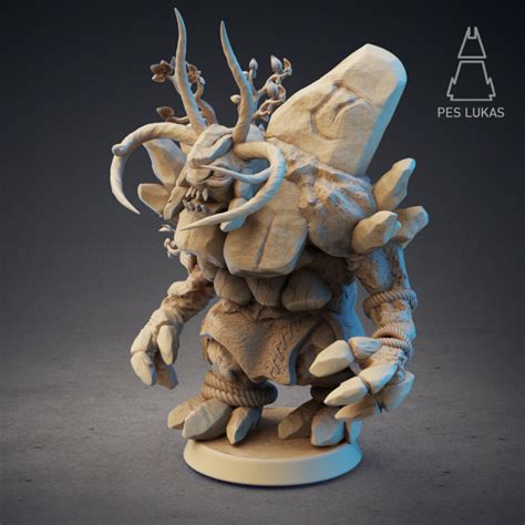 3d Printable Forest Golem By Pes Lukas