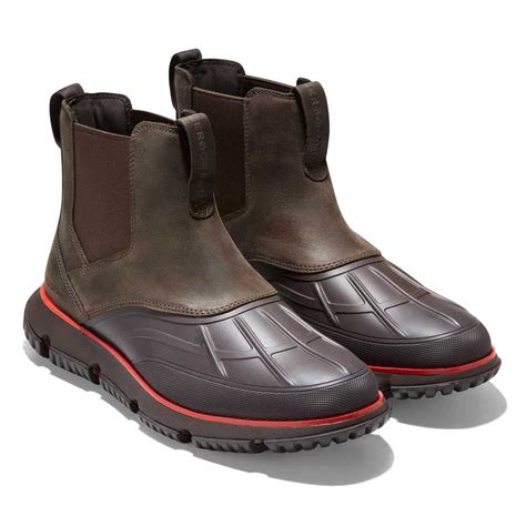 Cole Haan 4 Zerogrand Rubberslogger Wp Booties Brown Dressinn