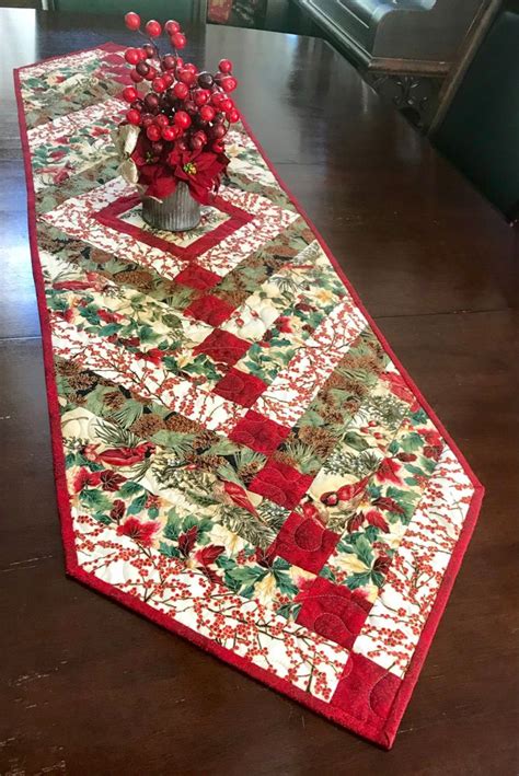 Easy Christmas Table Runner Patterns Free Web Pine Tree Table Runner Pattern From Freemotion By