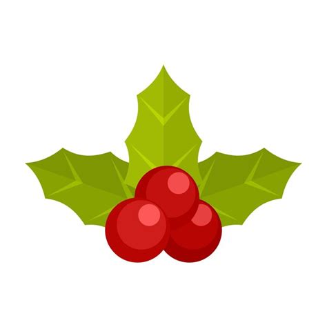 Premium Vector Holly Berry Icon Flat Illustration Of Holly Berry