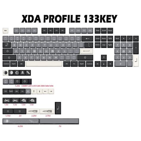 133 Key PBT XDA Profile Keycap Set - Voyager – KreativeKeys