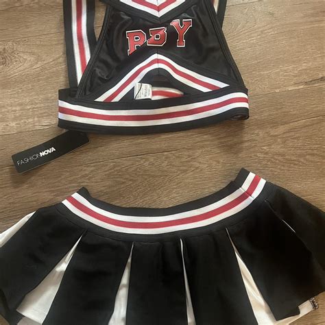 Brand New Fashion Nova Sexy Tiny Cheer Costume Size Xs Depop