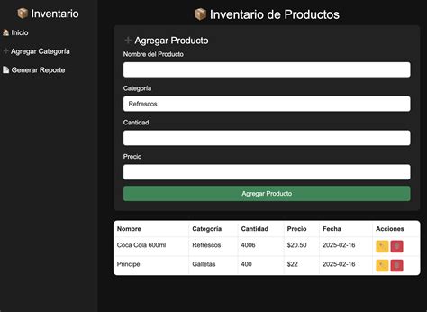 Inventario De Productos Con Python Flask Reportlab