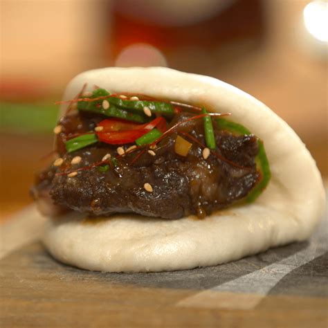 Korean Braised Short Ribs On Steamed Buns Korean Braised Short Ribs