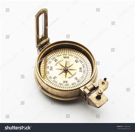 Old Compass Isolated On White Background