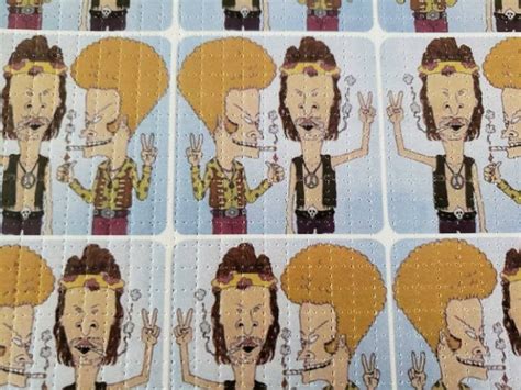 Beavis And Butthead Hippies Blotter Art Print Etsy
