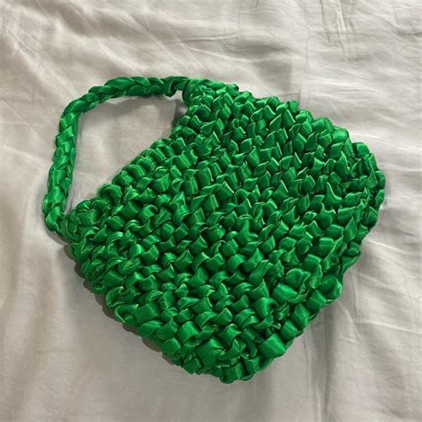 Green Crotchet Bag Very On Trend Perfect Evening Depop