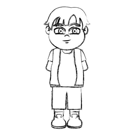 Grafika Wektorowa Chłopiec Rysunek Chłopiec Rysunek Obrazy Wektorowe Depositphotos