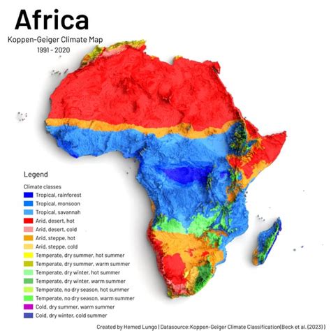 Climate Map Of Africa Filekoppen Geiger Map Northern Africa