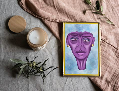 Digital File Ethereal Head In The Clouds Magical Wall Art Etsy