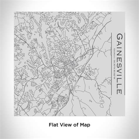 Gainesville Georgia Engraved Map Tumbler — Jace Maps