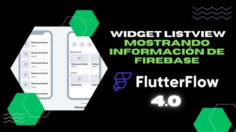11 Flutterflow 2024 Widget Listview Mostrando Información De Firebase Youtube