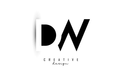 Dw Logo With Negative Space Design
