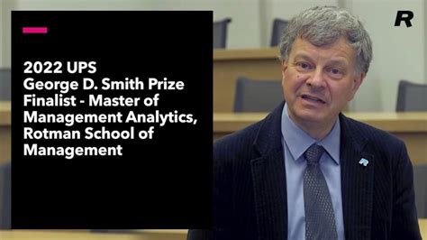 2022 Ups George D Smith Prize Finalist Master Of Management