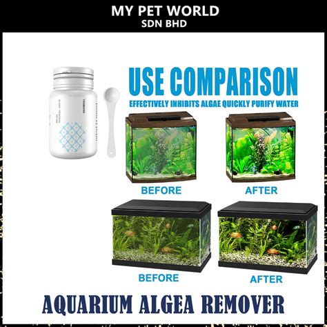 Yegbong Algae Remover Tank Moss Remover Water Cleaning Powder