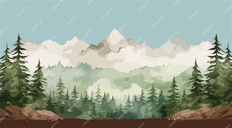 Premium Vector Forrest Landscape With Grass Nature Inspired Eco