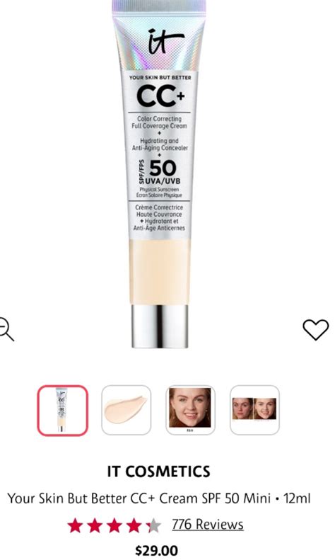 It Cosmetics Cc Cream Fair Shade Beauty And Personal Care Face