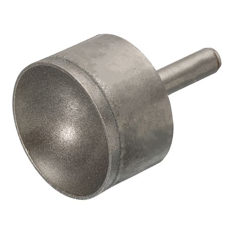 Uxcell 30mm 600 Fine Grits Diamond Mounted Point Spherical Concave Head