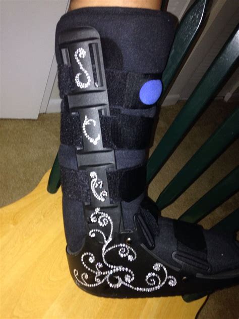 My Lovely Bedazzled Walking Boot Walking Cast Boot Boots Walking Boots