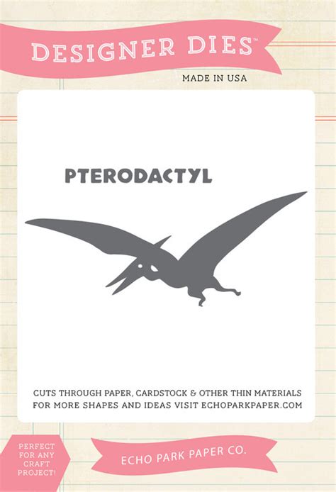 Pterodactyl Large Large Die Set Echo Park Paper Co