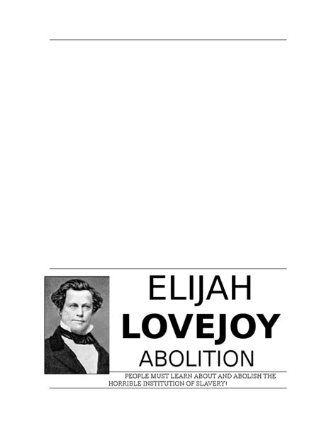 Elijah Lovejoy Pdf
