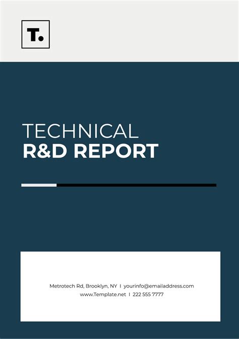 Free Technical Randd Report Template To Edit Online