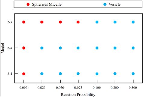 Results Of Dynamic Self Assembly Of Models 2 3 2 4 And 3 4 Under