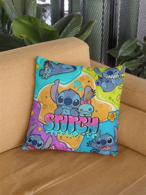 Almofada 50cm Stitch Feliz Presente De Natal Decoração Stitc