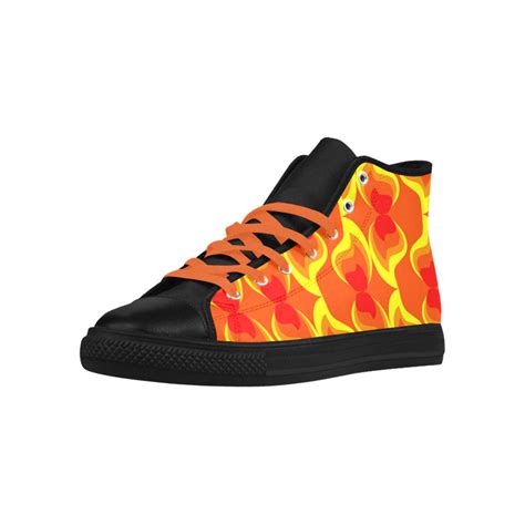 Flames Aquila High Top Microfiber Leather Womens Shoes Model 032 Id D983394