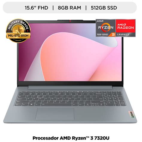 Laptop Lenovo Ideapad Slim 3 15amn8 156 Amd Ryzen 3 7320u 8gb 512gb