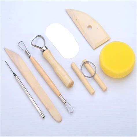 8pcs Set Pottery Ceramic Tool Set Diy Hand Clay Ceramic Molding Tools