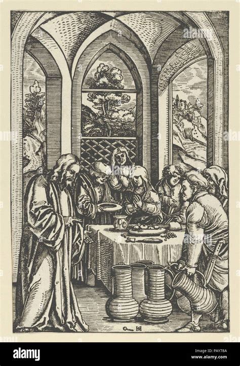 The Wedding At Cana From The Life Of Christ Artist Hans Schäufelein