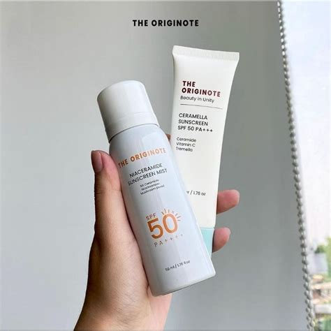 Jual The Originote Bundle 2in1 Sunscreen Ceramella And Niaceramide Spray