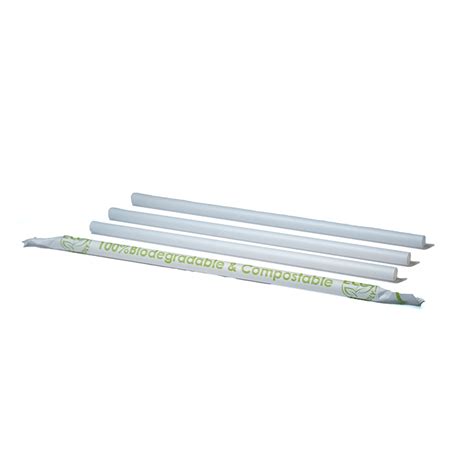 Paper Straws White With Wrap Galaxypack