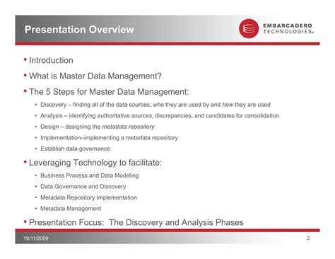 5 Steps To Master Data Management Pdf