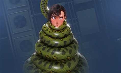 Tifas Squeezing Constriction By Kingocrsh On Deviantart