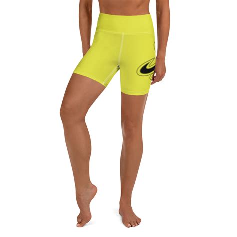 Athletic Apparatus Starship Black Logo White Stitch Yoga Shorts