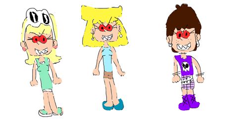 Evil Lori Leni And Luna By Simpsonsfanatic33 On Deviantart