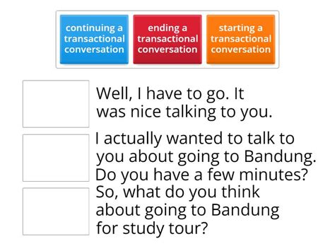 Transactional Conversation Match Up