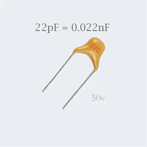 Ceramic Capacitor 22pf 222 50 V Gravity For Electronics